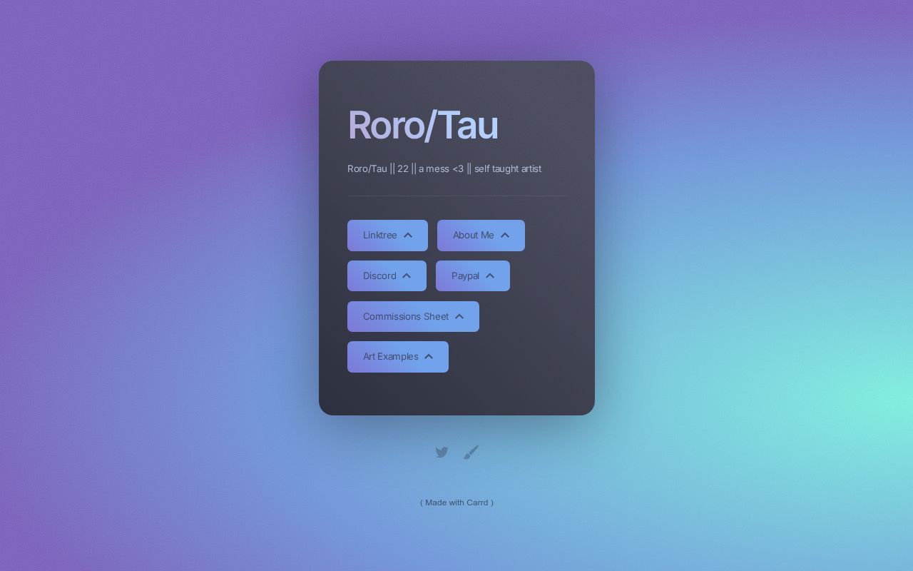 Roro/Tau's Carrd